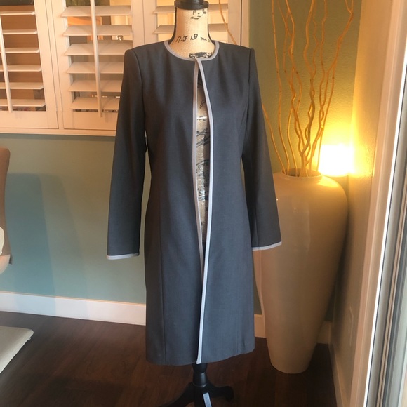 Calvin Klein | Jackets & Coats | Calvin Klein Open Front Maxi Topper ...